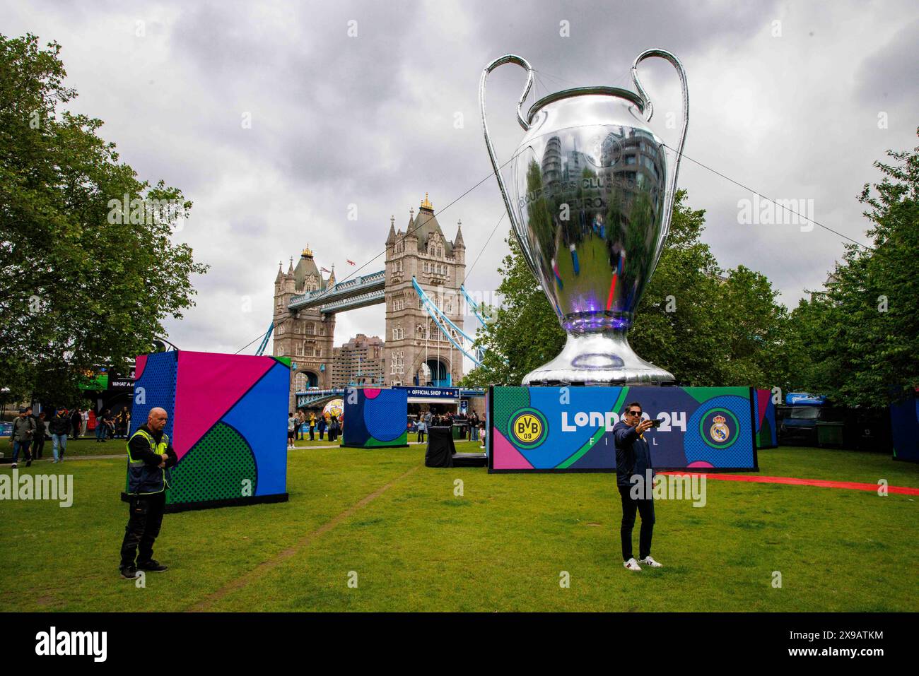 London, UK. 30th May, 2024. Champions League Fanzone at Potters Fields ...