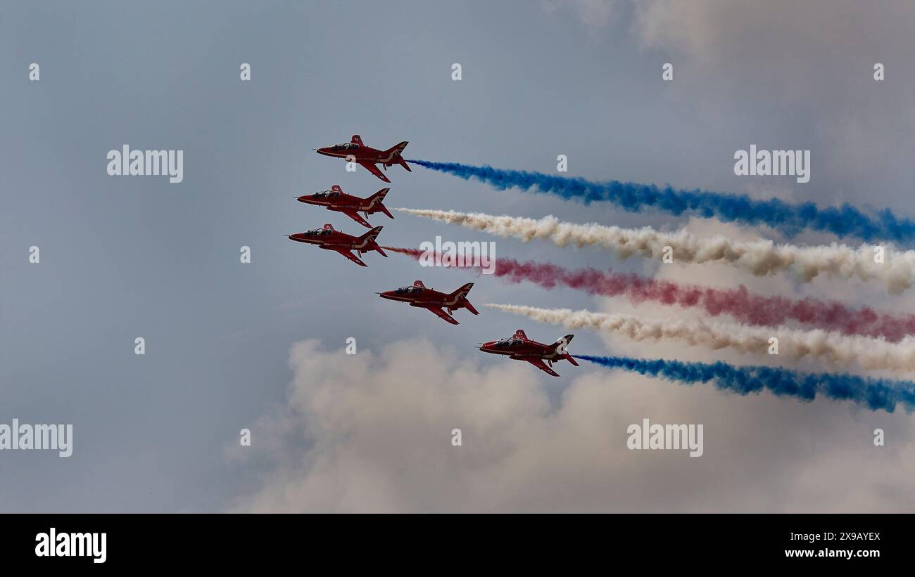 Red arrows on display at RIAt 2015 Stock Photo - Alamy
