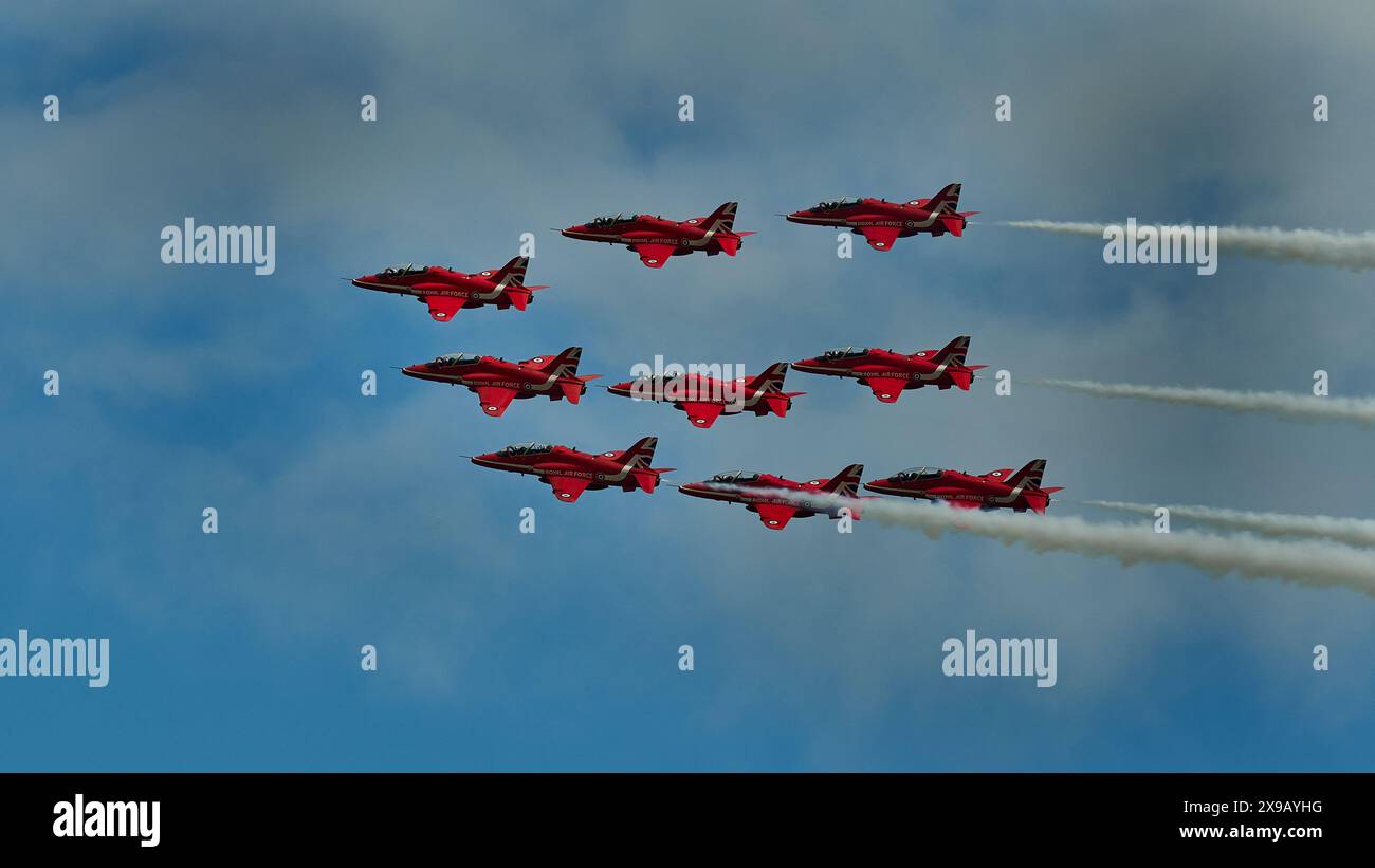 Red arrows on display at RIAt 2015 Stock Photo - Alamy