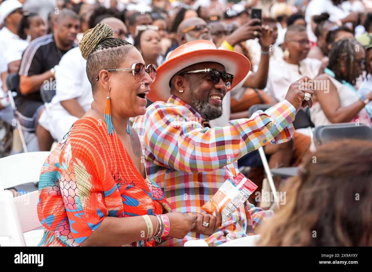 Music fans enjoying a music festival Stock Photo - Alamy