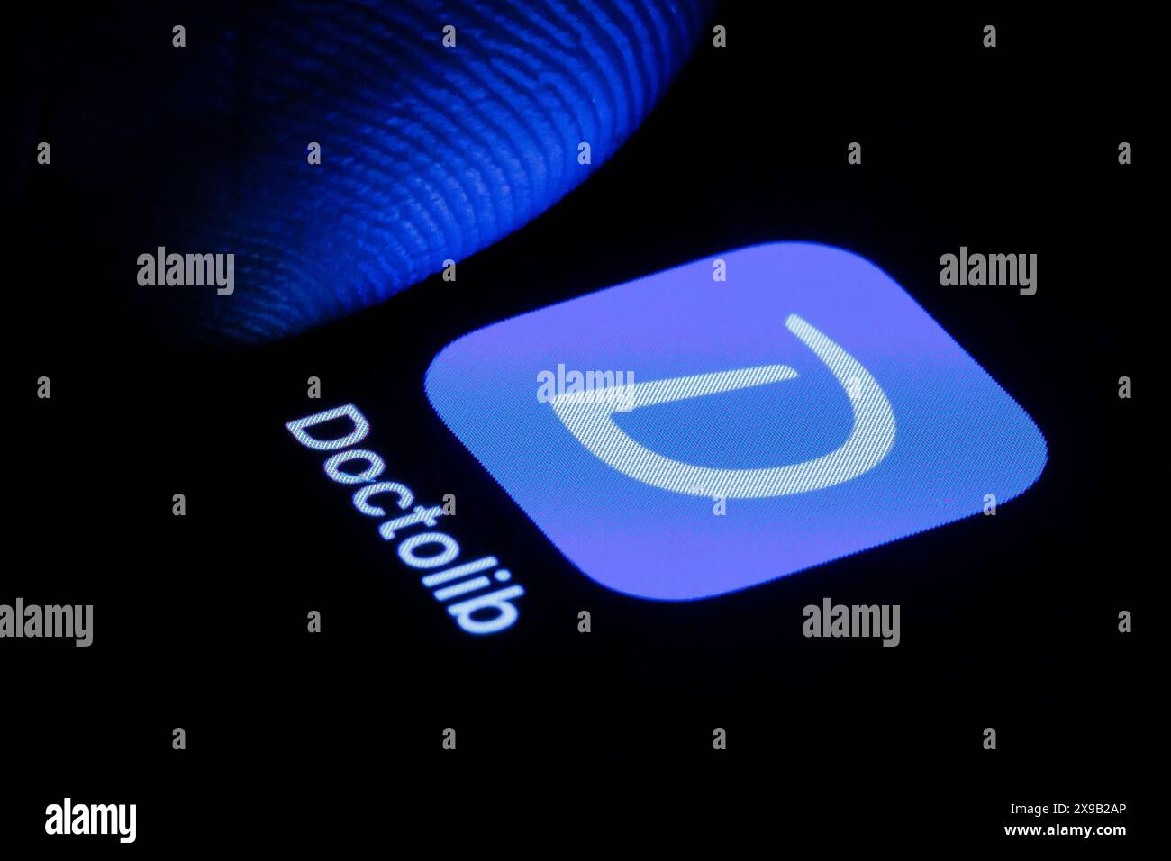The Doctolib app icon can be seen on a smartphone. Berlin, May 30, 2024 ...