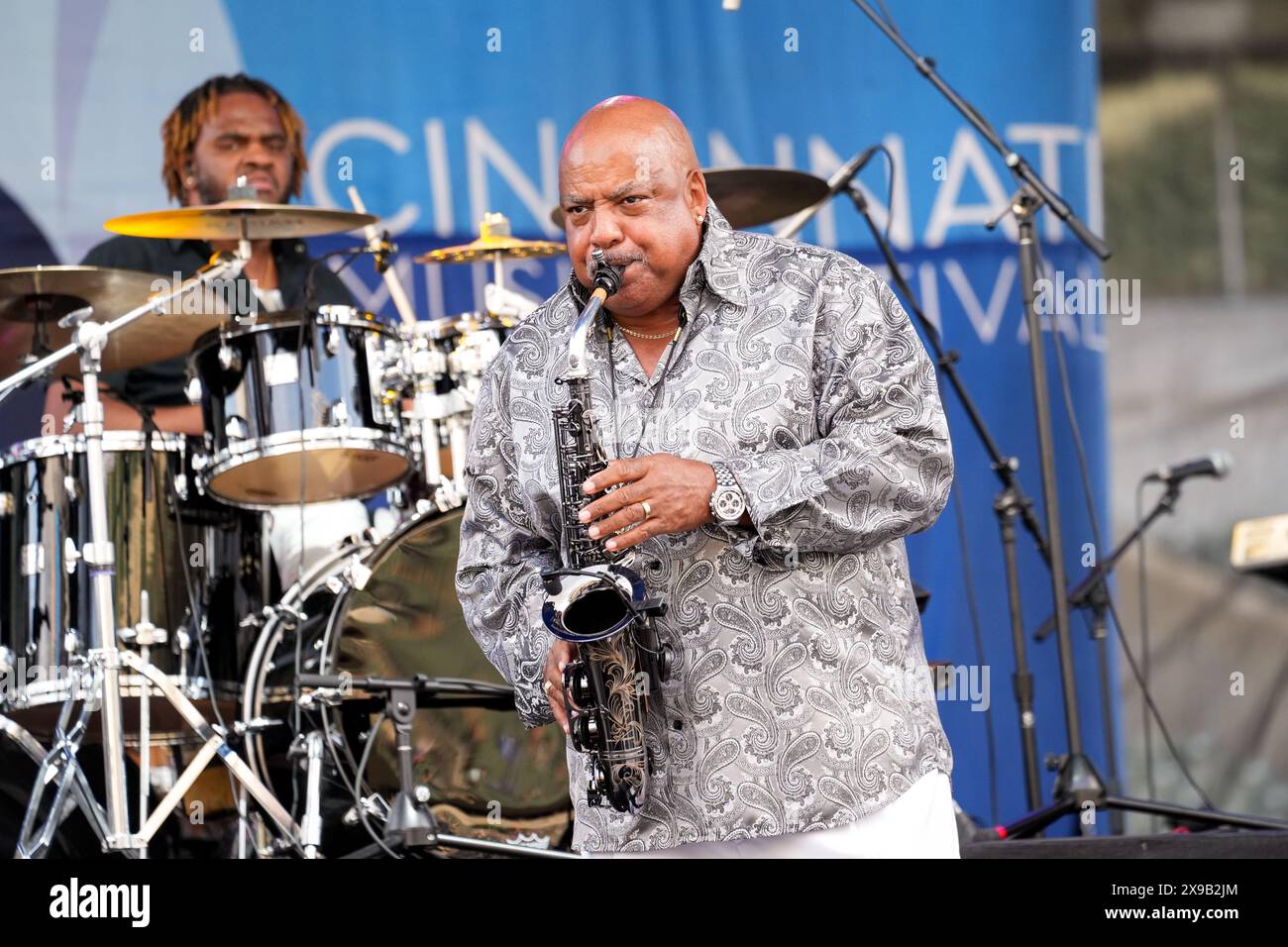 Jazz legend Gerald Albright performing live Stock Photo - Alamy