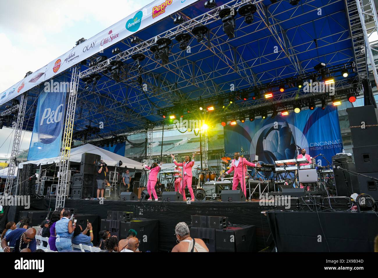 Legendary Funk Band Midnight Star Performing Live Stock Photo - Alamy