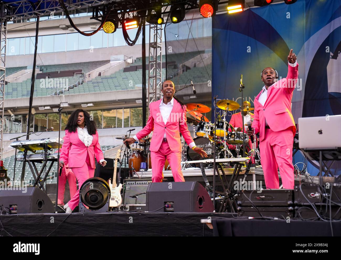 Legendary Funk Band Midnight Star Performing Live Stock Photo - Alamy