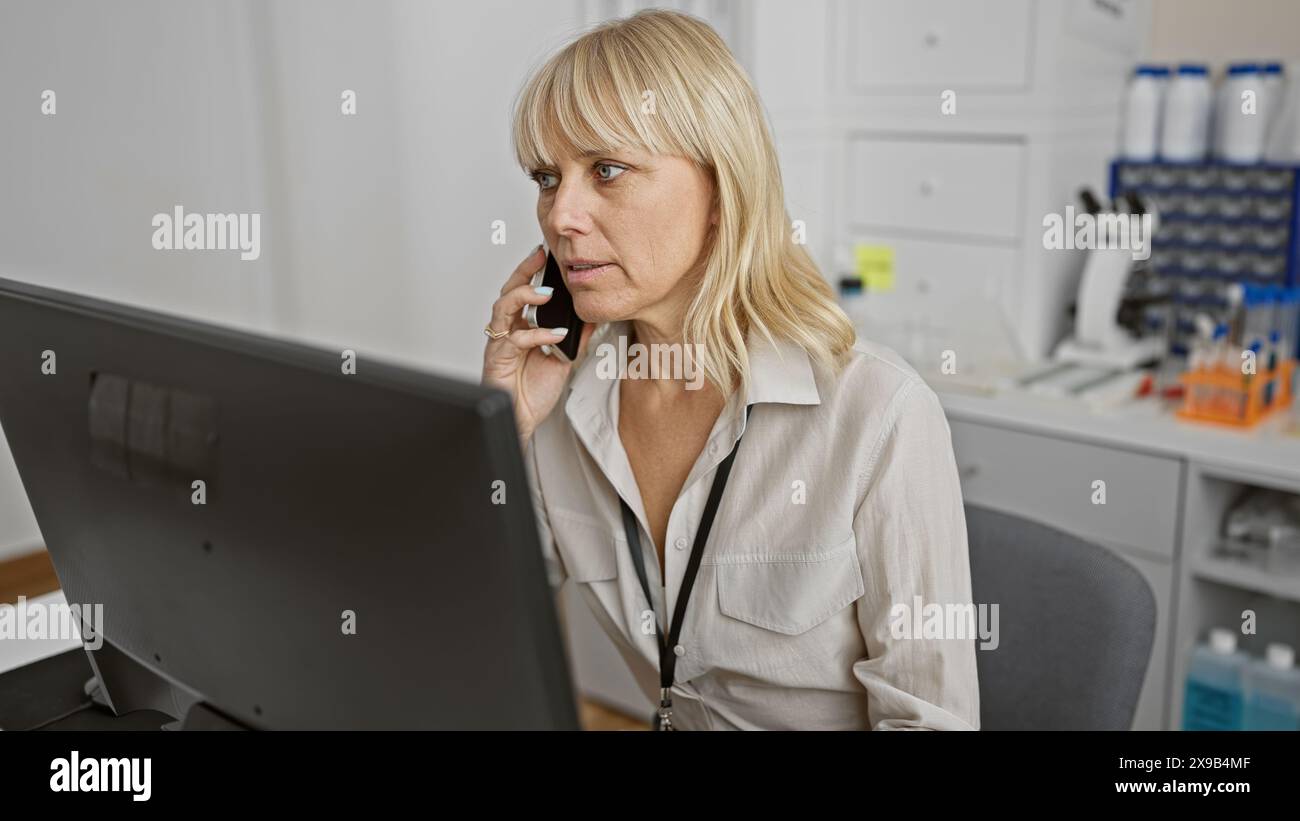 Healthcare assistant with manager hi-res stock photography and images ...