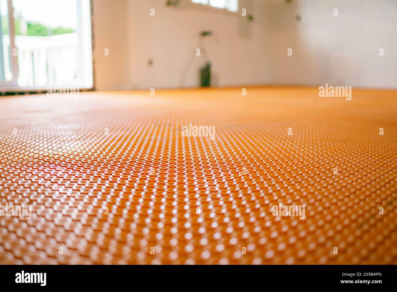 orange roll membrane waterproofing on the floor Stock Photo - Alamy