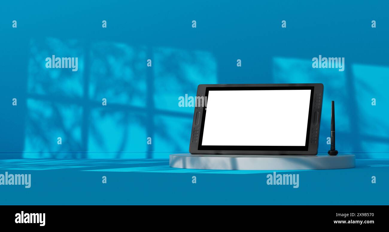 Big Size of Digital Graphics Drawing Tablet Monitor with Pen and Blank ...