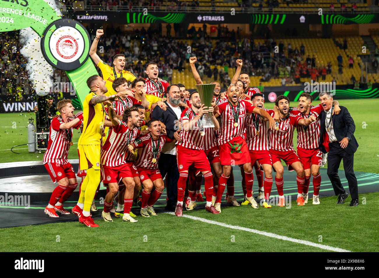 Athens, Greece. 29th, May 2024. Captain Kostas Fortounis and the ...