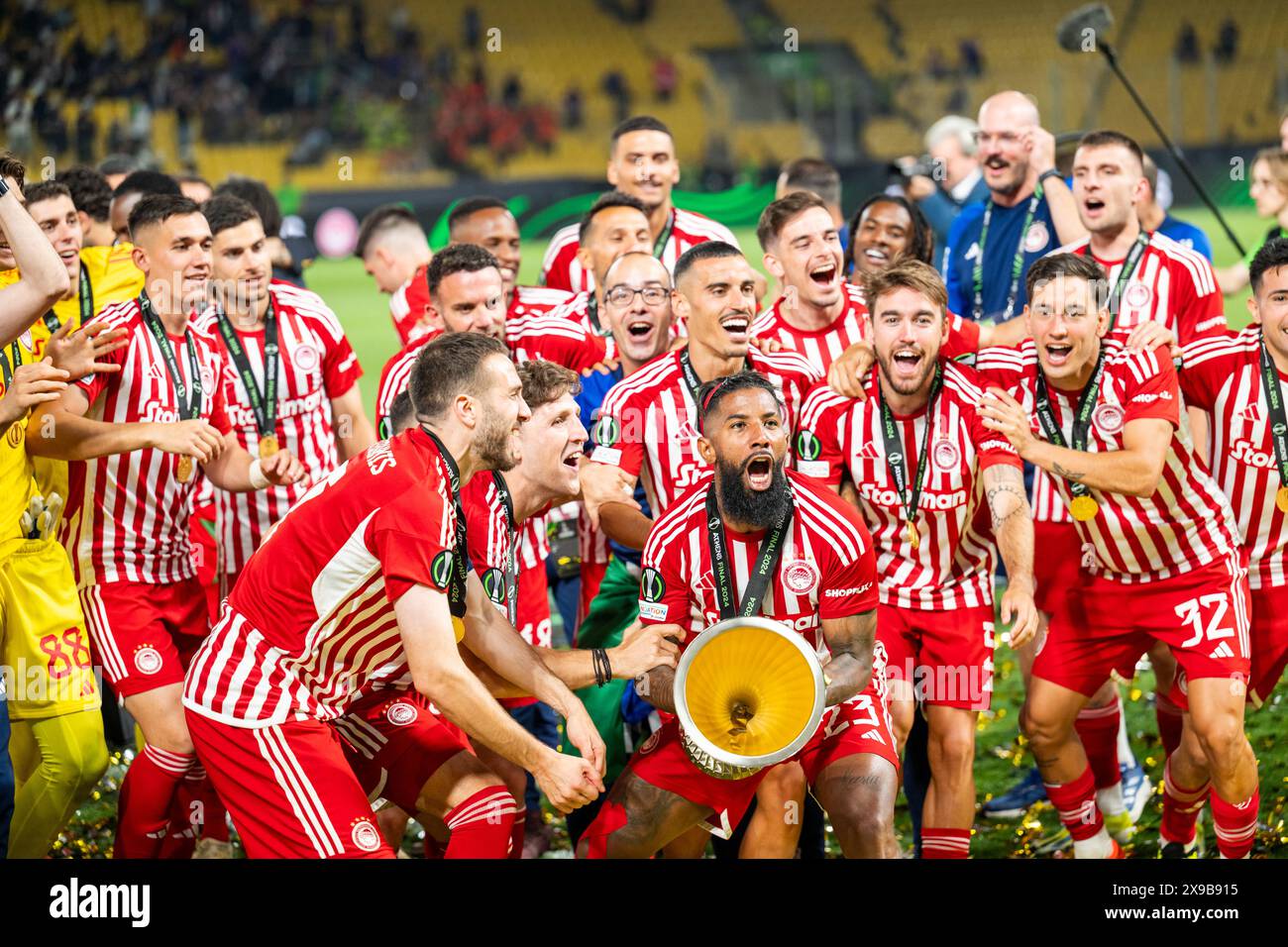 Athens, Greece. 29th, May 2024. Rodinei and the team mates of ...