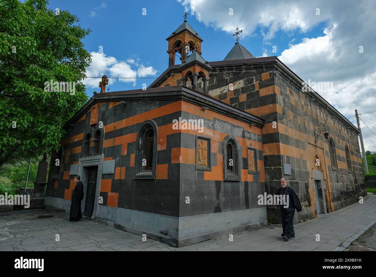 Vanadzor, Armenia - May 27, 2024: Two priests in the Holy Mother of God ...