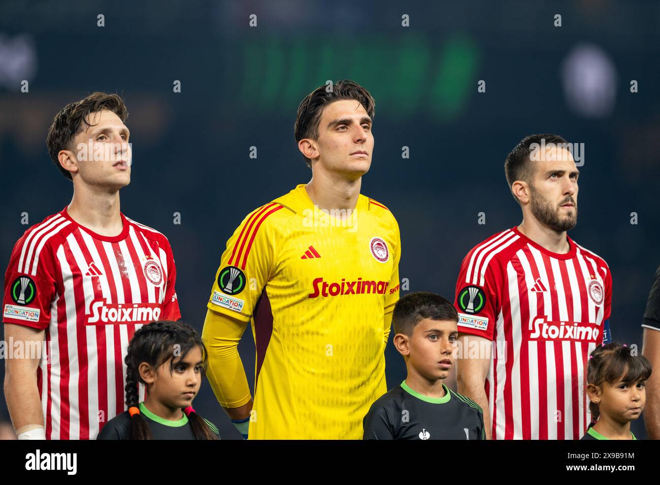 Athens, Greece. 29th May, 2024. Goalkeeper Konstantinos Tzolakis (88 ...