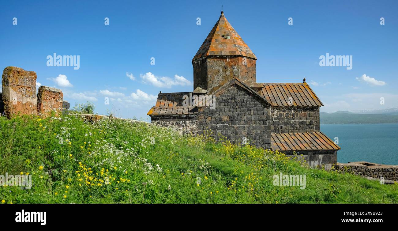 Sevan, Armenia - May 30, 2024: Sevanavank Monastery is a monastic ...