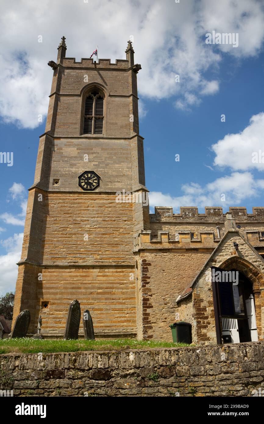 St. Mary`s Church, Grendon, Northamptonshire, England, UK Stock Photo ...