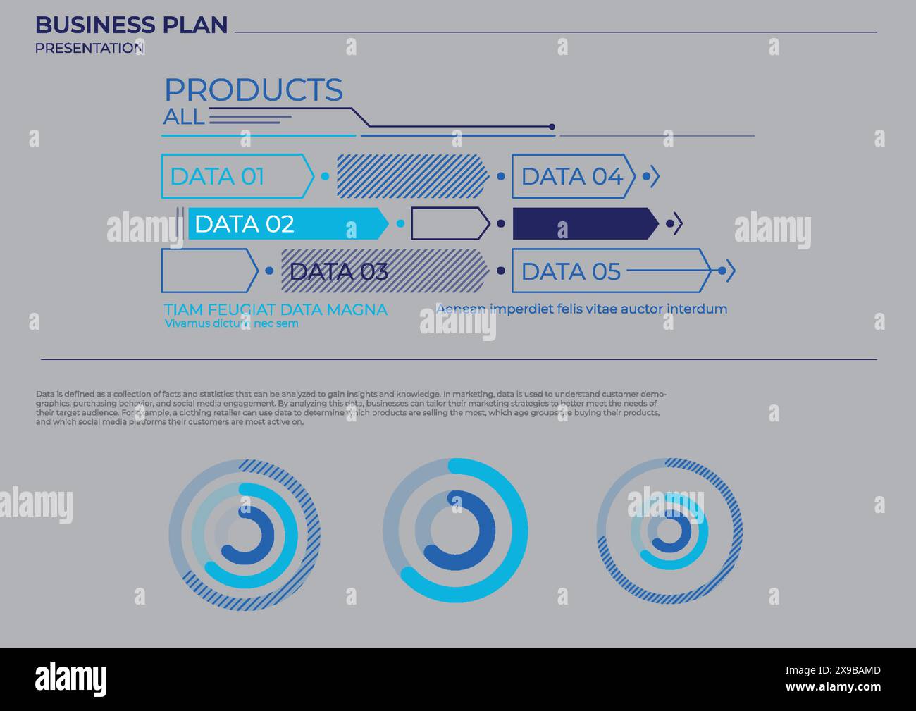 Data analysis charts in color. Finance elements charts Stock Vector ...
