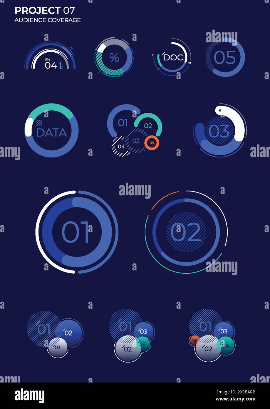 Visual charts. Finance elements commercial vector illustration Stock ...
