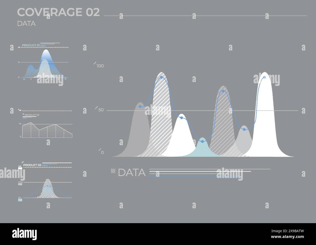 Poster process data charts in color. Vector elements charts Stock ...