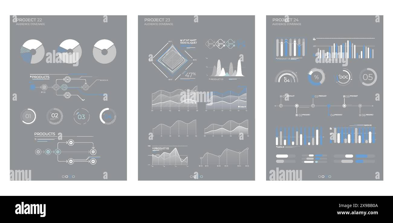 Finance elements commercial charts. Abstract vector illustration Stock ...