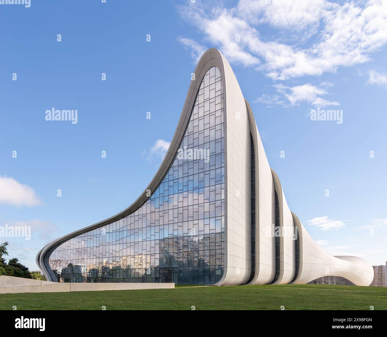 The iconic Heydar Aliyev Centre in Baku, Azerbaijan, showcases modern ...