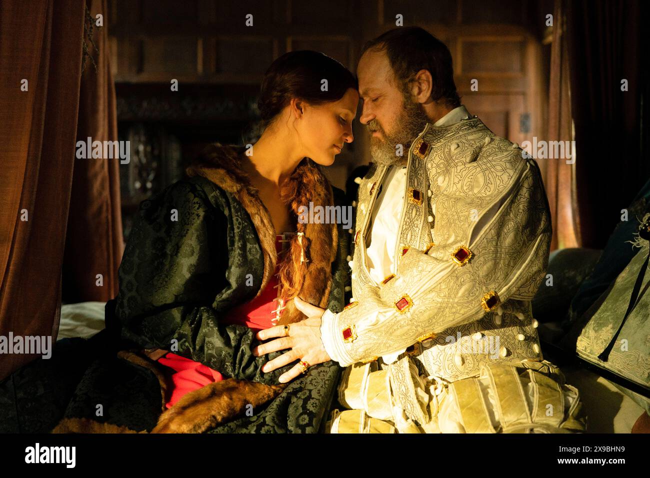 Firebrand (2023) directed by Karim Aïnouz and starring Alicia Vikander as Katherine Parr and ...