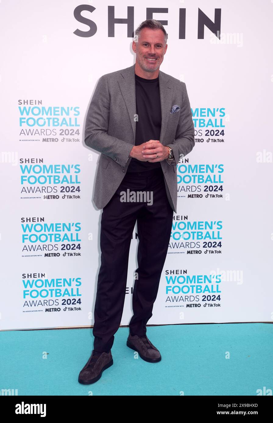 Jamie Carragher arrives for the 2024 Shein Women's Football Awards at ...