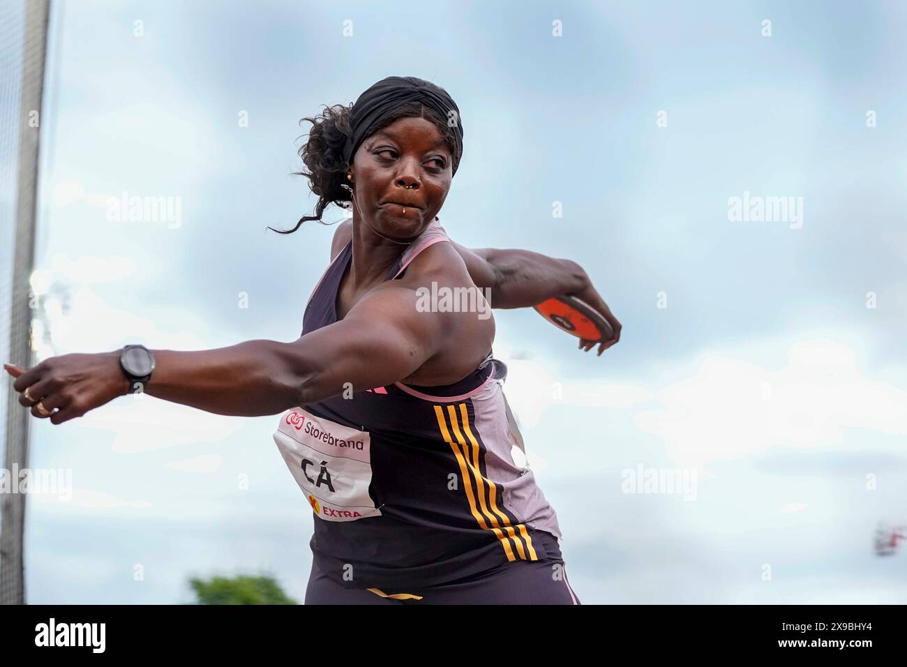 Oslo 20240530. Liliana Cá from Portugal throws discos during the ...
