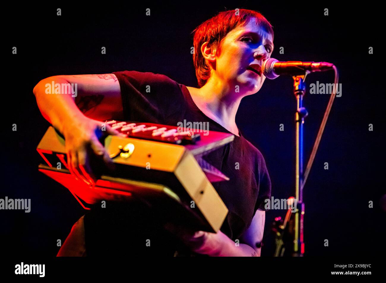 Edinburgh, Scotland. Wed 29 May 2024. Folk band Burd Ellen onstage at ...