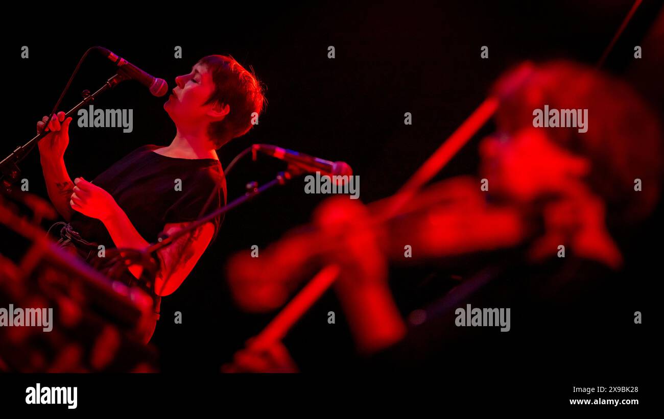 Edinburgh, Scotland. Wed 29 May 2024. Folk band Burd Ellen onstage at ...