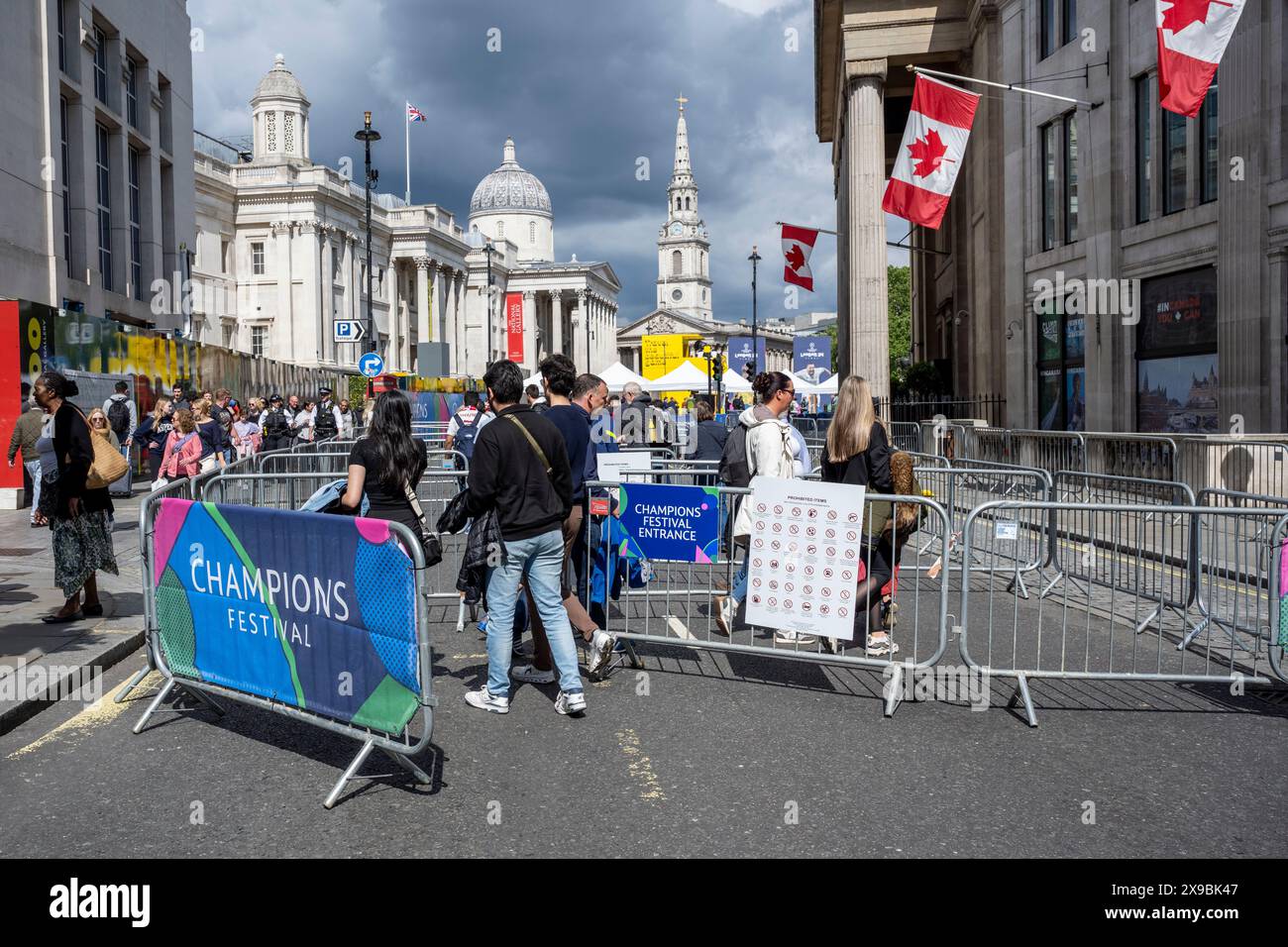 London, UK. 30 May 2024. Entrance to the Champions Festival in ...