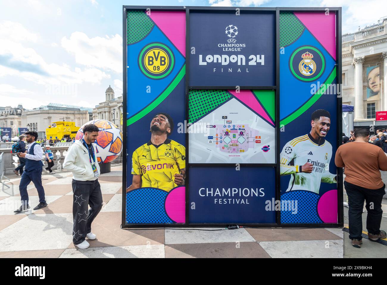 London, UK. 30 May 2024. Fans experience the Champions Festival in ...