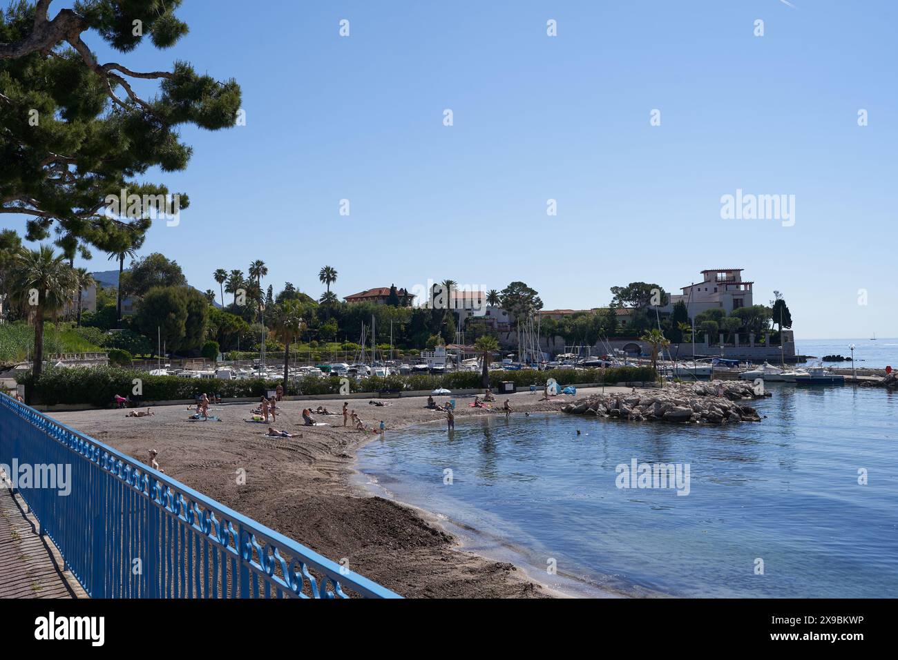 Beaulieu sur Mer, France - May 10, 2024 - Ants Beach (Plage des Fourmis ...