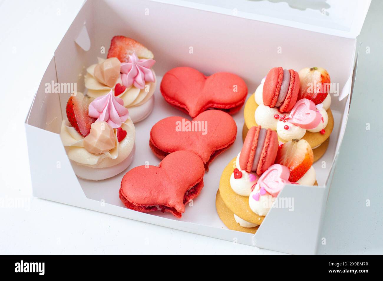 Set of pastries for St Valentine's day of for any romantic day packed ...