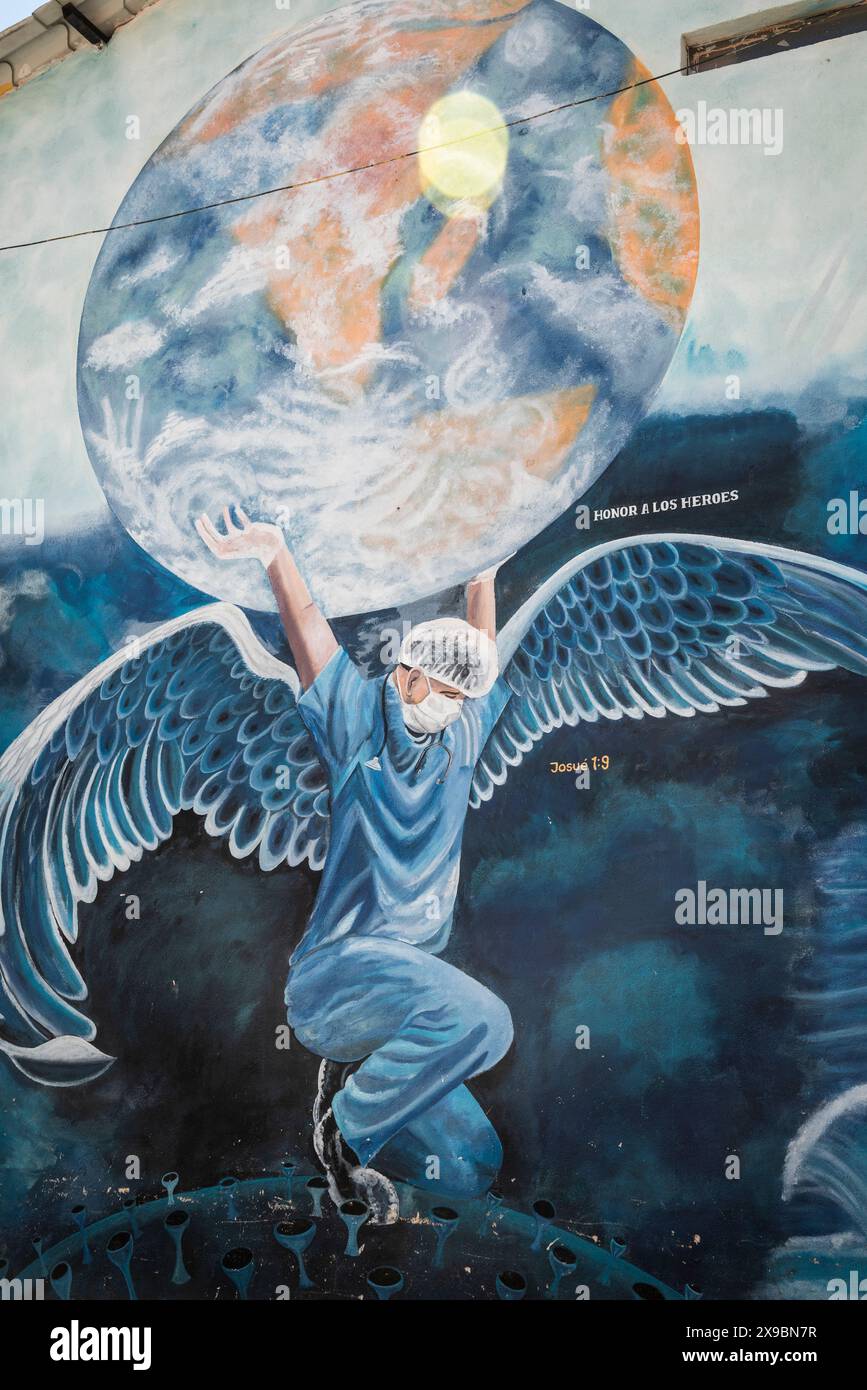 Mural honouring doctors and medical profession during the Covid ...