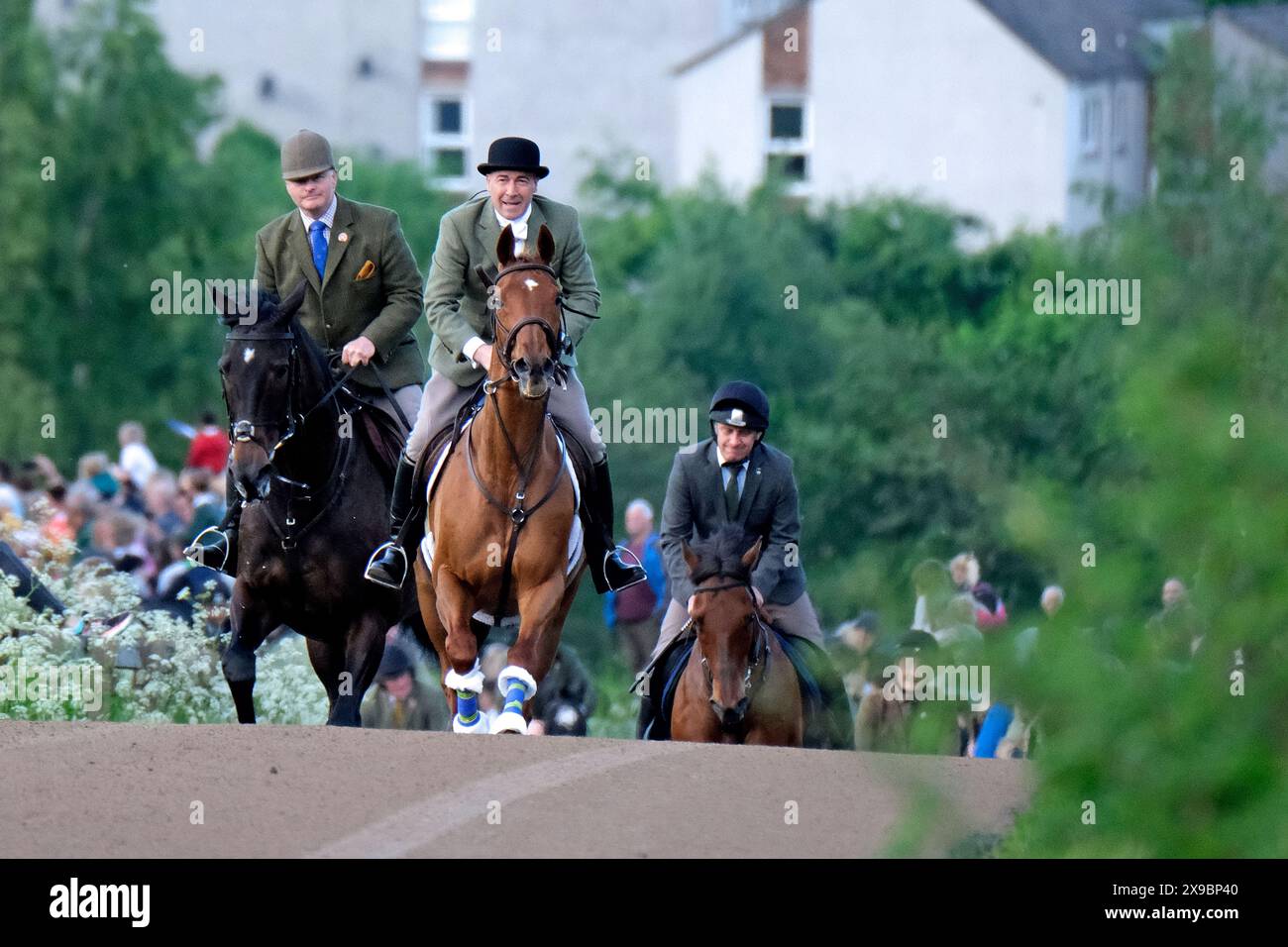 Hawick Common Riding 2024, Acting Father, Shane Coltman, on the chase ...