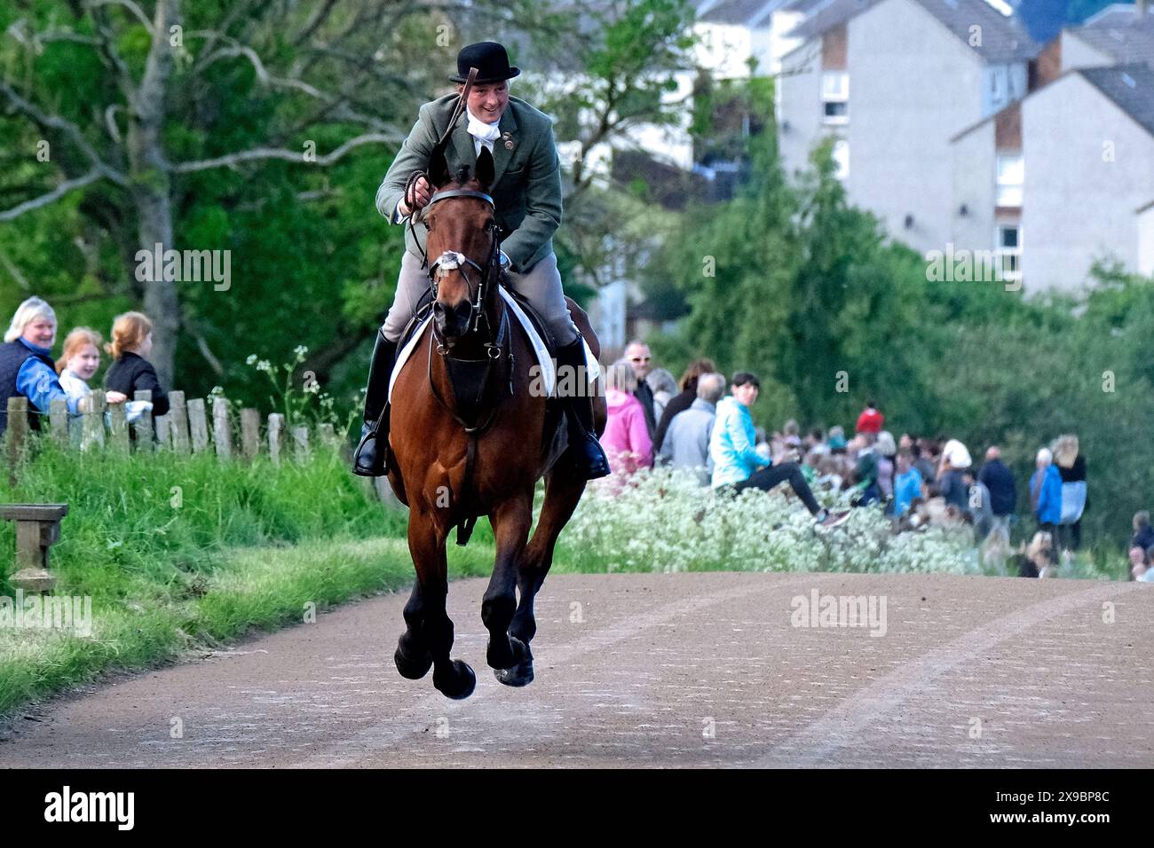 Hawick Common Riding 2024, Hawick Cornet 2024, Ryan Nichol, on the ...