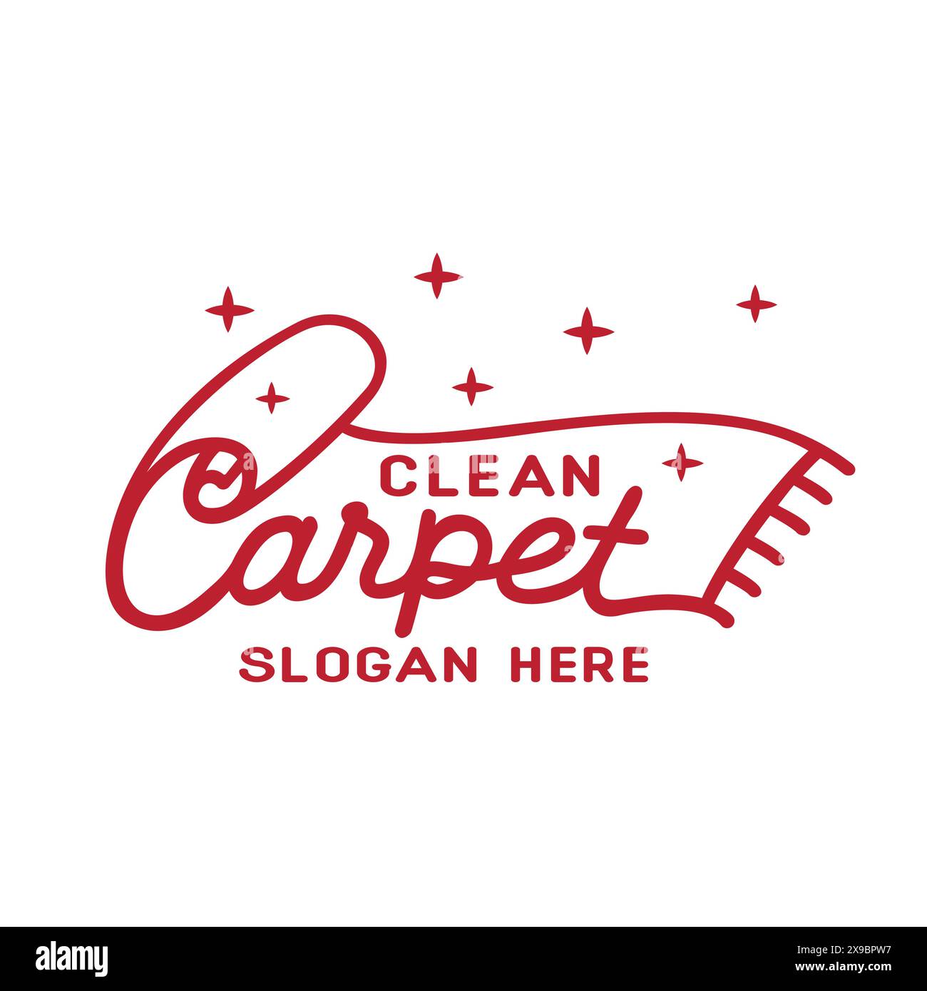 Clean carpet logo vector. Interiors cleaning carpet service business ...