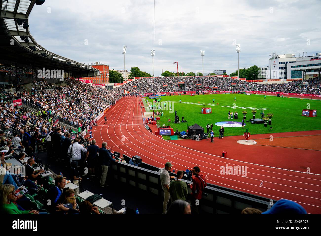 Oslo 20240530. Overview picture from the Bislett stadium before the ...