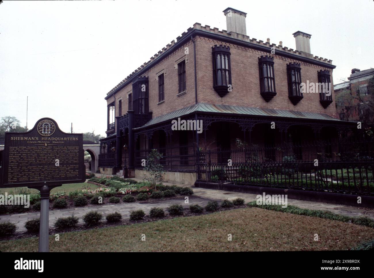 Savannah, GA., USA. 1983. Jones Street in Savannah’s Historic District ...