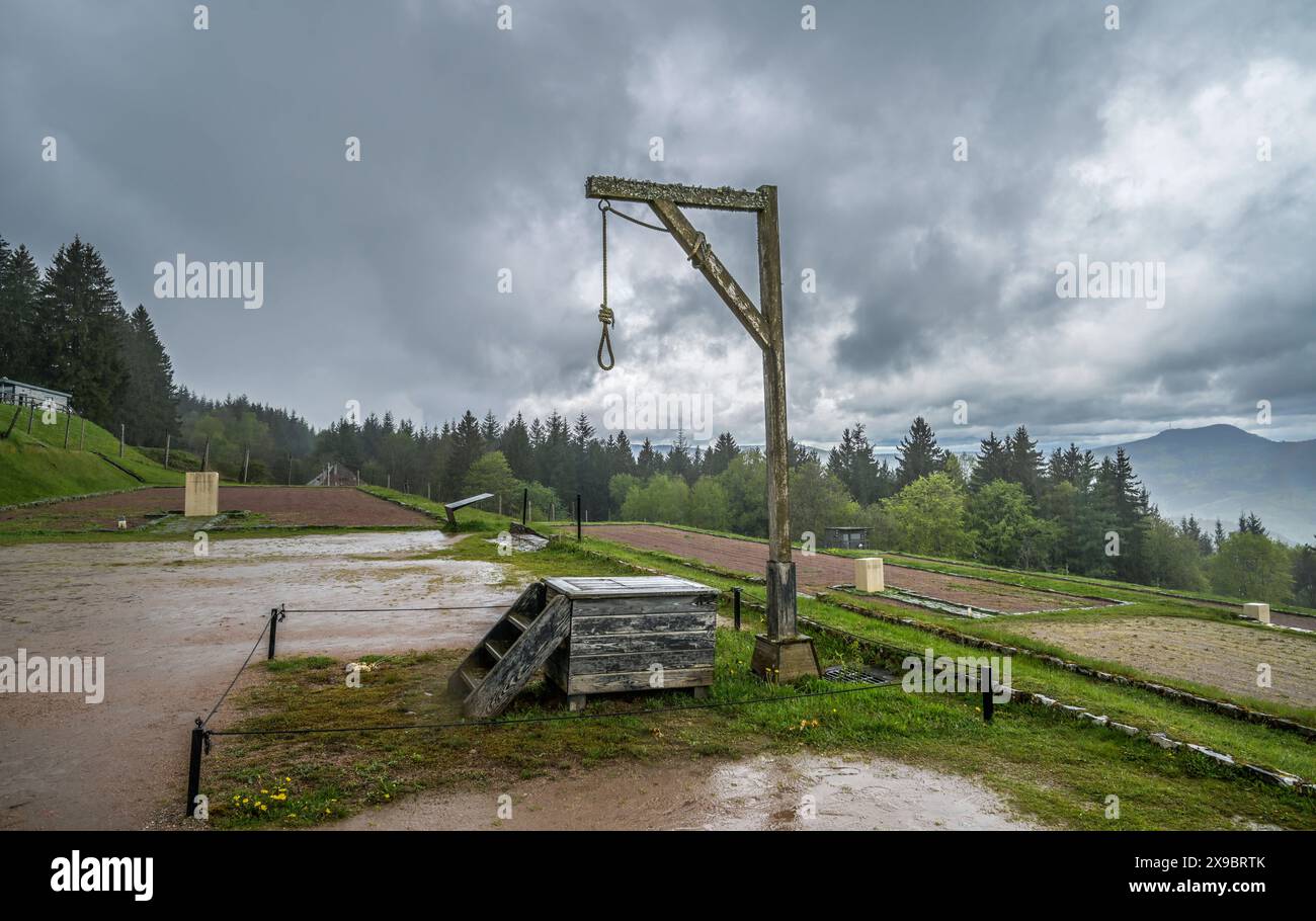 Galgen, KZ Struthof, Natzweiler, Elsass, Frankreich *** Gallows ...