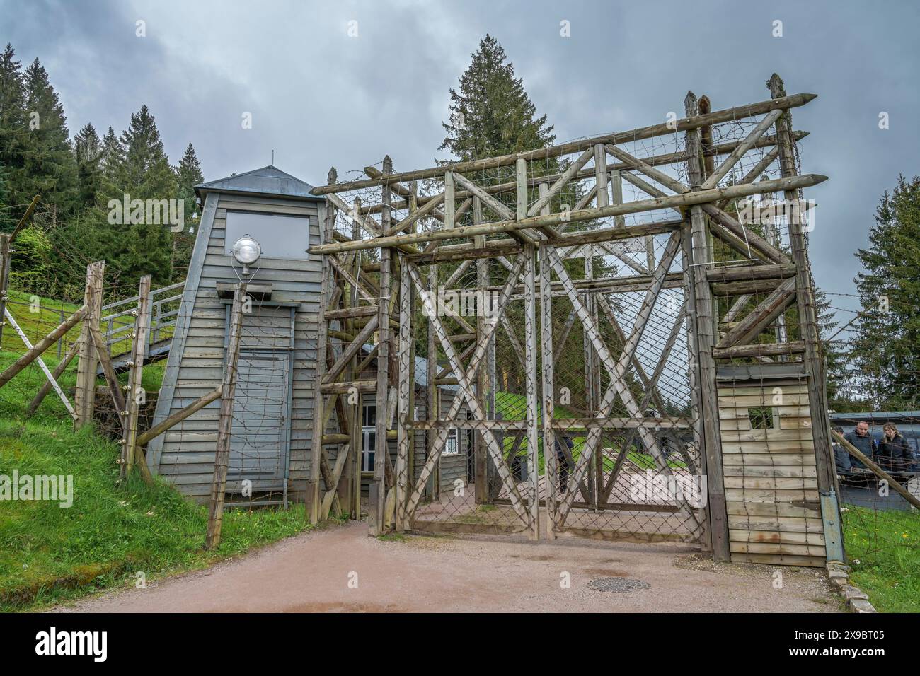 Eingangstor, KZ Struthof, Natzweiler, Elsass, Frankreich *** Entrance ...