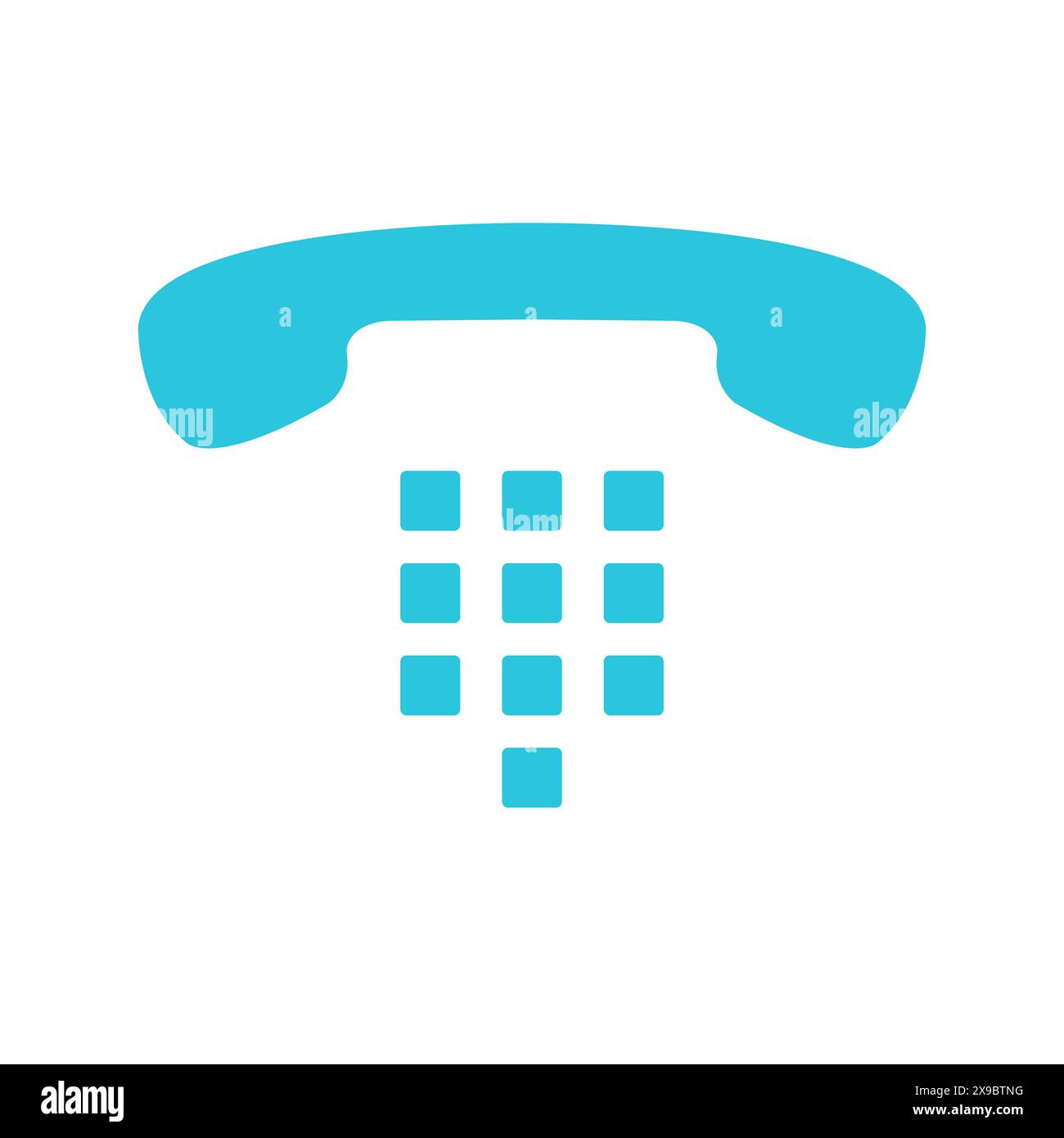 Dial pad icon Cut Out Stock Images & Pictures - Alamy