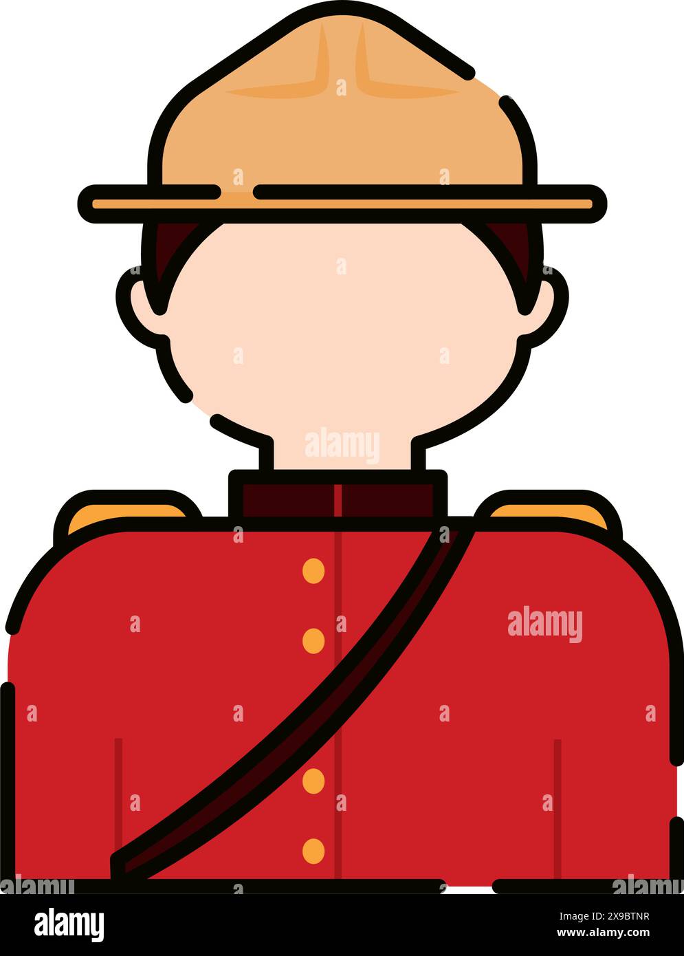 Male Forest Ranger Character Icon Vector Stock Vector Image And Art Alamy