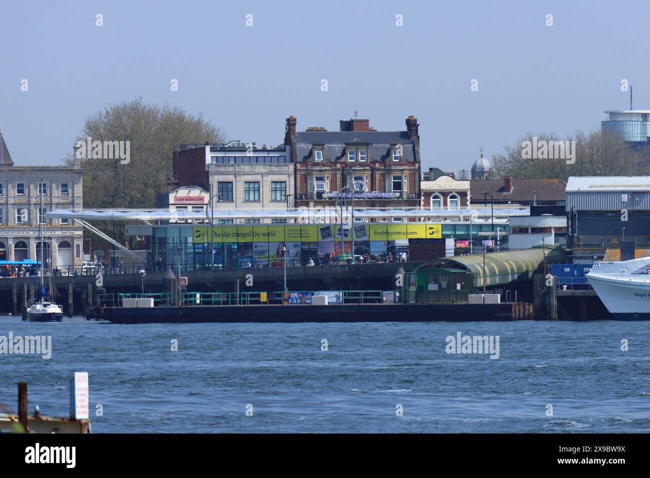 Portsmouth, England, 12 May 2024. Viewed from Gosport Harbour: The ...
