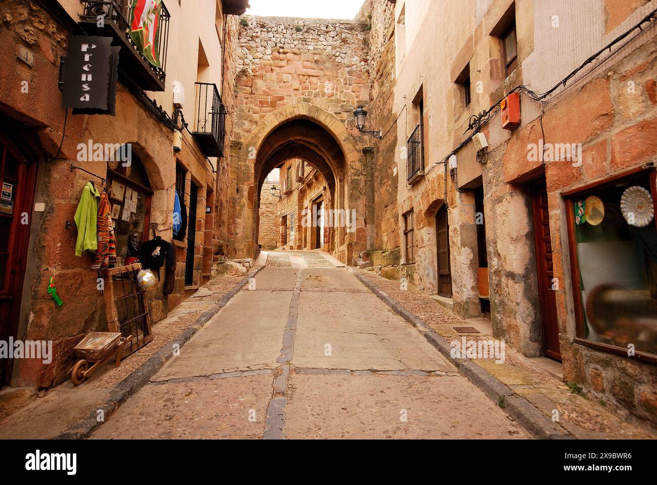 Town center of Atieza, Guadalajara, Spain Stock Photo - Alamy