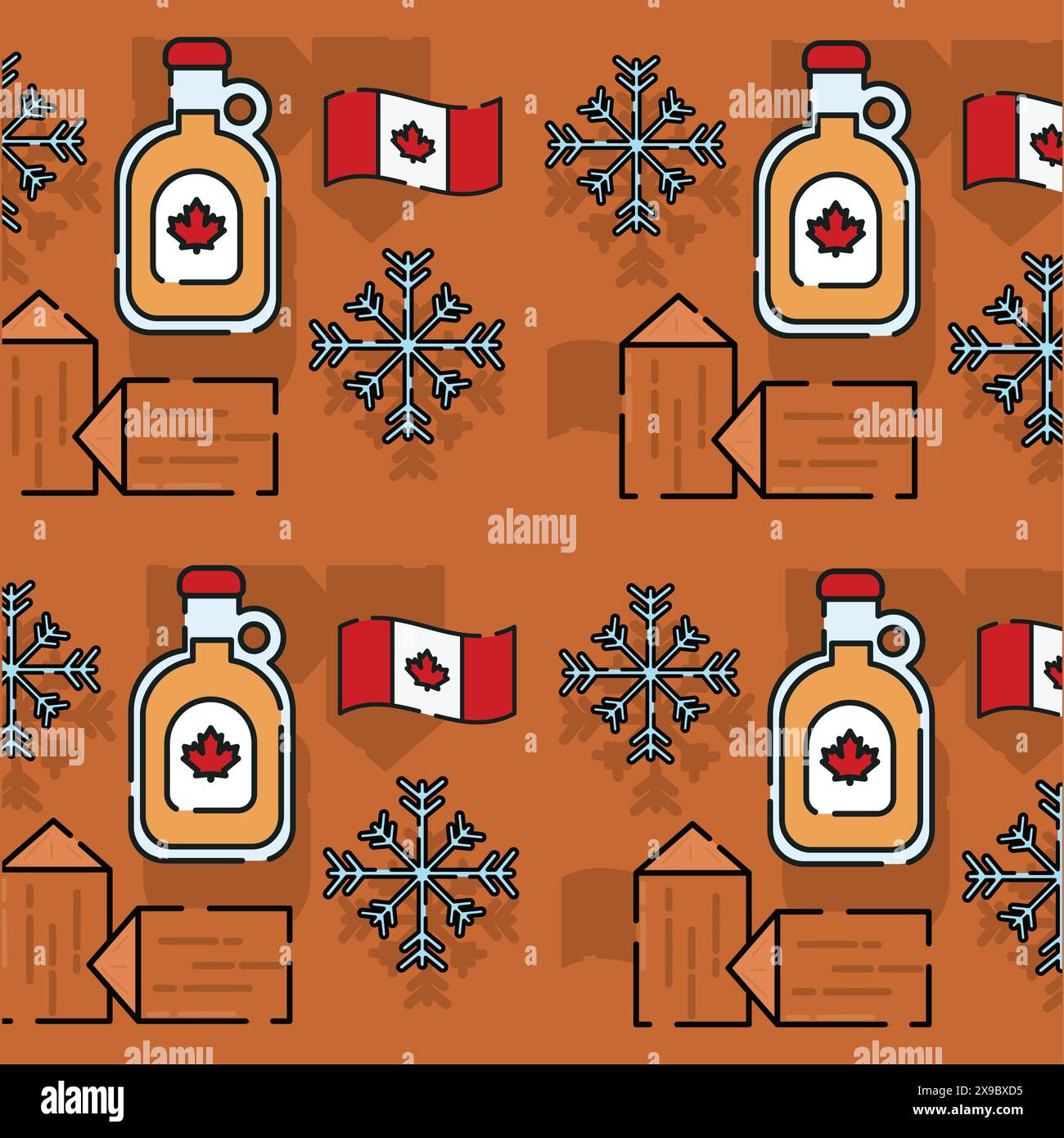 Canada icon pattern background Vector illustration Stock Vector Image ...