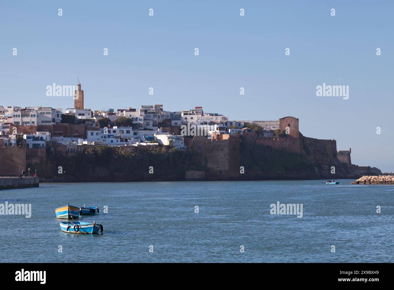 The River Bou Regreg and the Kasbah of the Udayas in Rabat, Morocco ...
