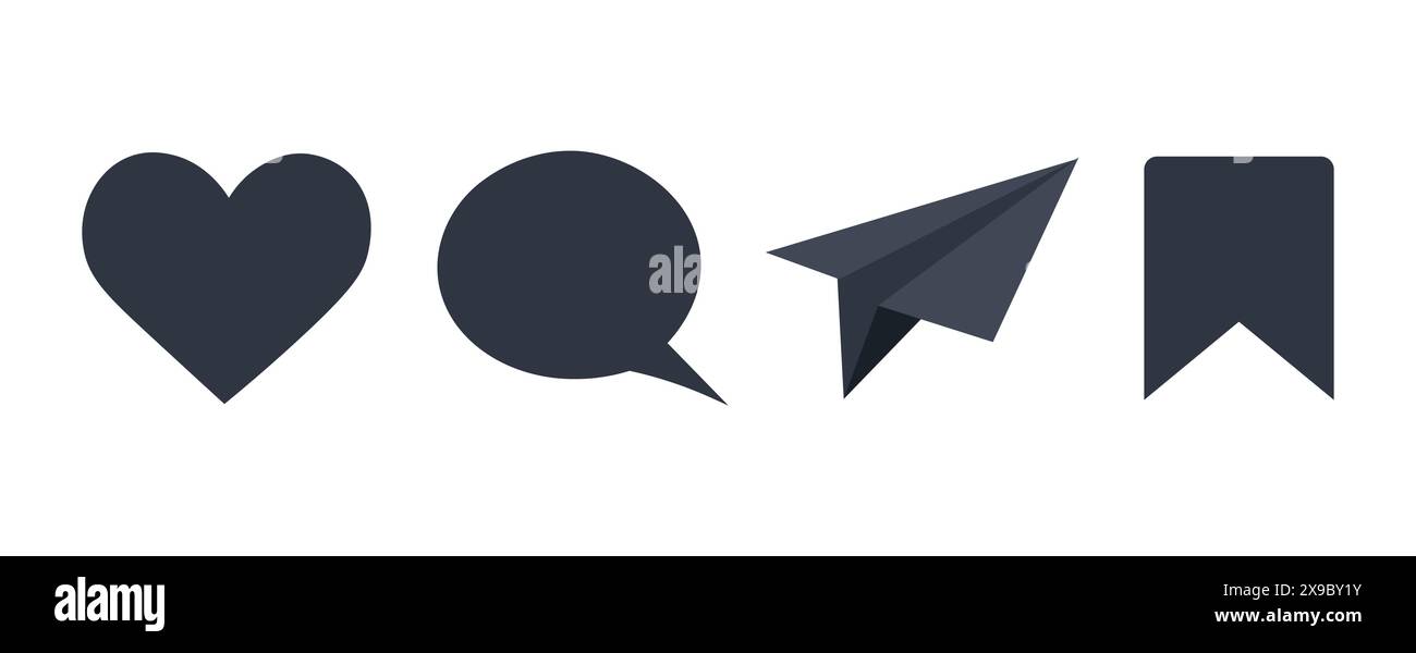 Save message outline flat Stock Vector Images - Alamy