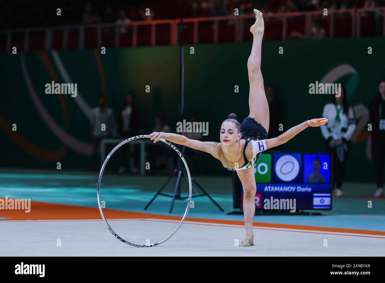 Daria Atamanov (ISR) seen during 40th European Rhythmic Gymnastics ...