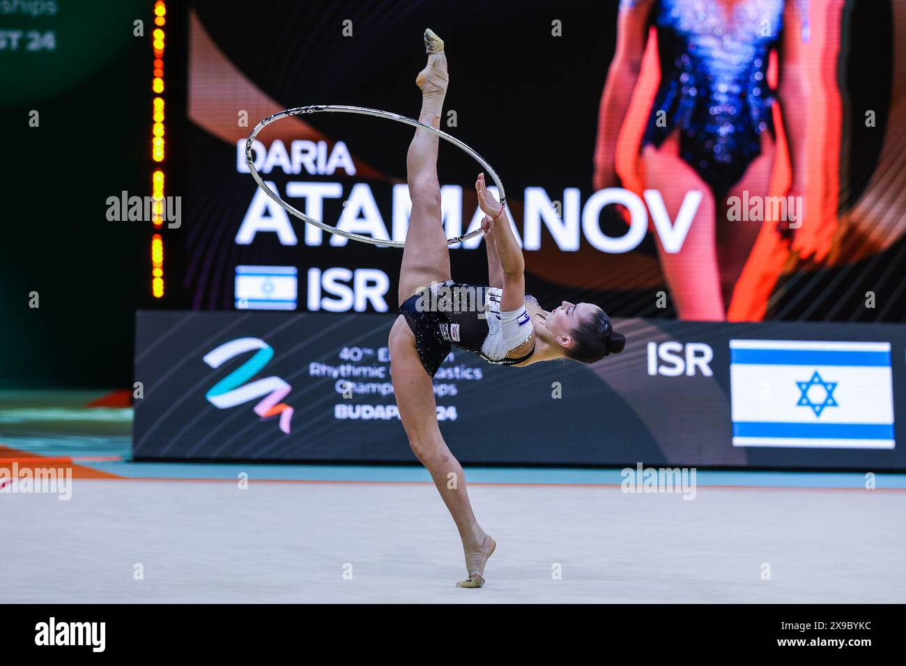 Daria Atamanov (ISR) seen during 40th European Rhythmic Gymnastics ...