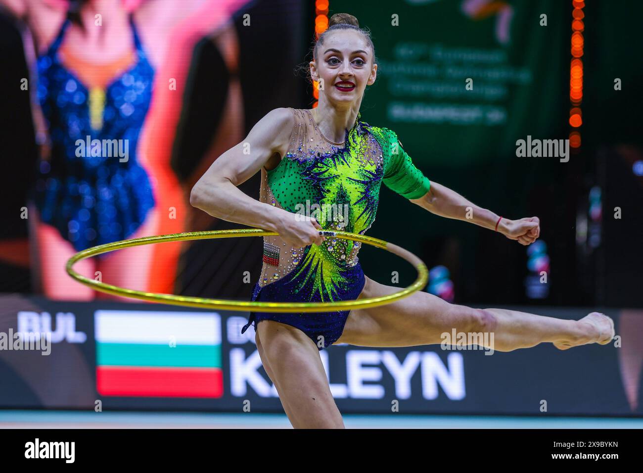 Boryana Kaleyn (BUL) seen during 40th European Rhythmic Gymnastics ...