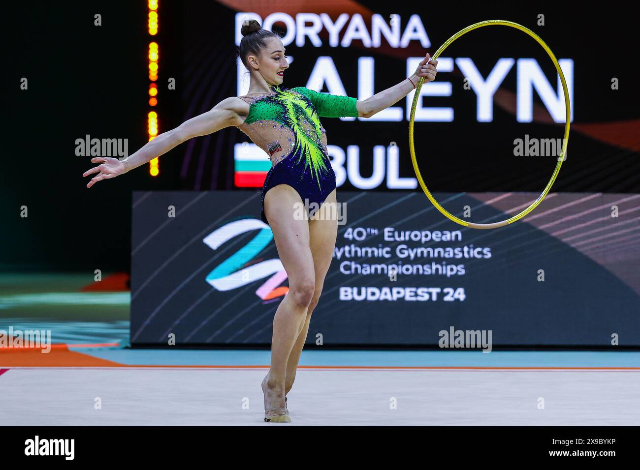 Boryana Kaleyn (BUL) seen during 40th European Rhythmic Gymnastics ...